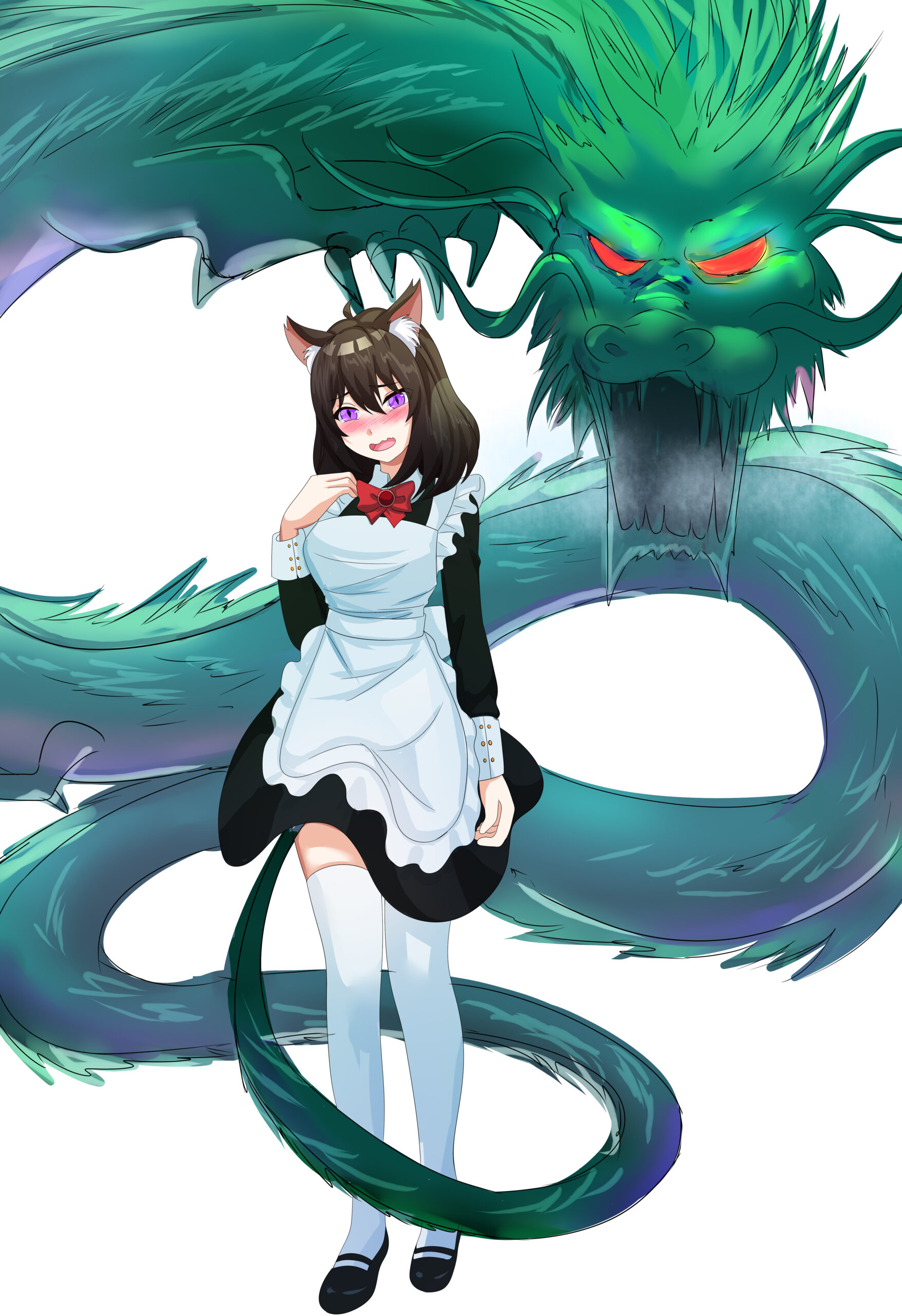 Cat Girl of Nine Dragon Tails! (Dubious and glorious artwork!) – T E Janota